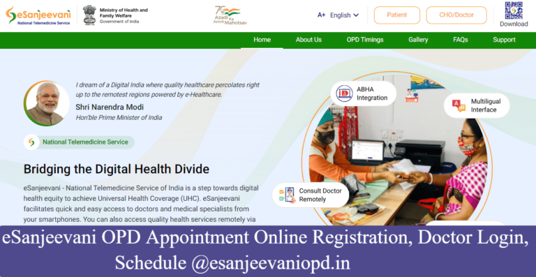 eSanjeevani OPD Appointment Online Registration, Doctor Login, Schedule @esanjeevaniopd.in - OPD ...